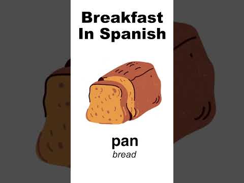 Spanish Breakfast - Spanish vocabulary food and drink