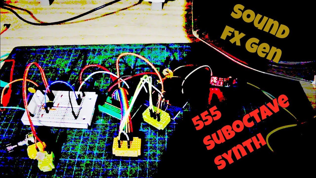 555 Timer and  CD4040 Multi-Octave Synth Tone Generator