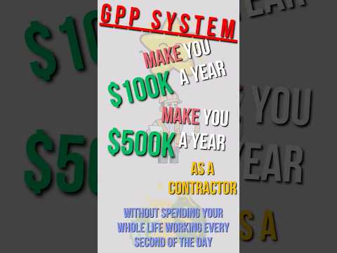 CLICK โฌ๏ธ Learn how to make $500k ๐ฐ using the GPP System! #contractor #businessmodel #construction