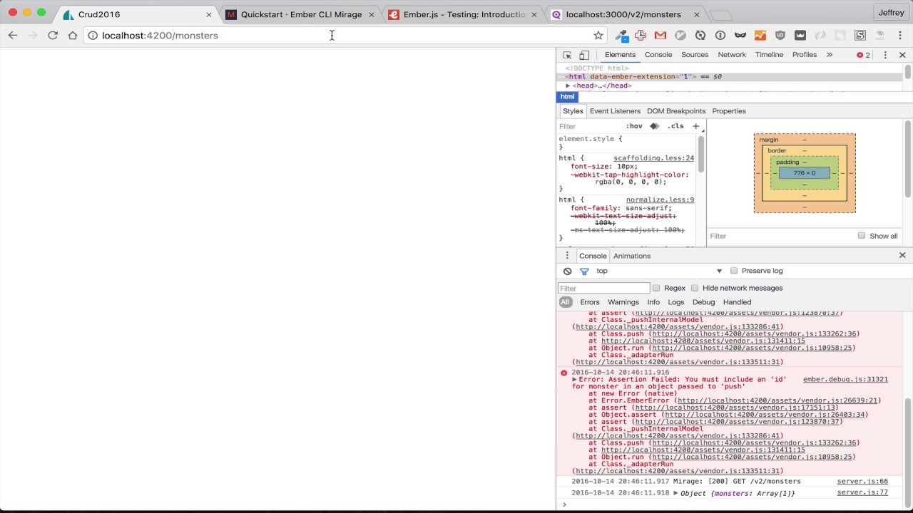 EmberScreencast 188 - Testing Part 1: Installing ember-cli-mirage