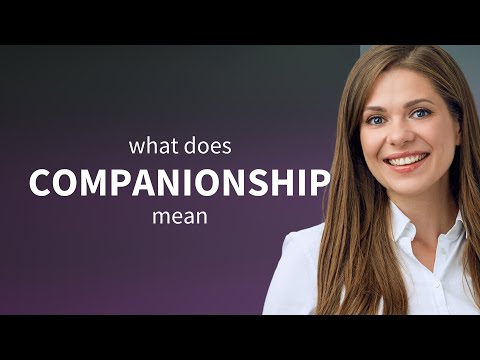 Companionship • COMPANIONSHIP meaning