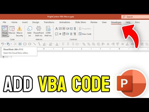 How to ADD VBA Code in PowerPoint - SUPER EASY!