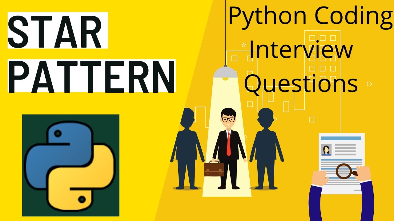 Python program to print star pattern| Python Coding interview Question