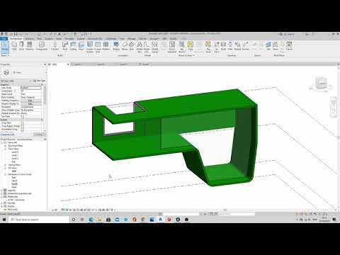 How to insert/draw a glass door into a curtain wall - Revit tutorial - step by step