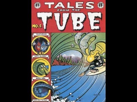 ipi American Artist RICK GRIFFIN; ~TALES from the TUBE~, SURFER MAGAZINE 1972, Lithograph.