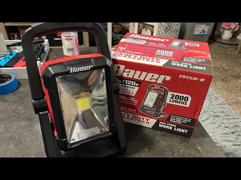 Harbor freight Bauer work light review