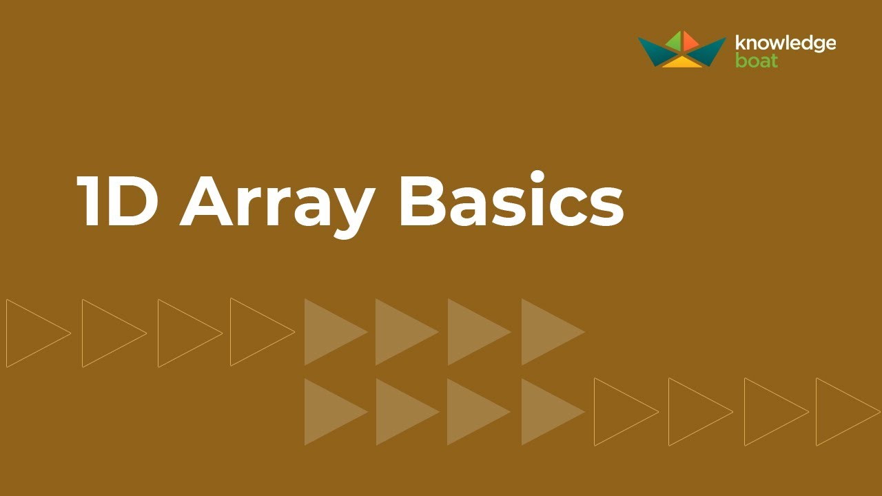 Single Dimensional Array: Declaration Initialization Access Elements | Java & BlueJ | ICSE Comp Apps