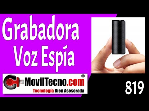 Grabadora ESPÍA PROFESIONAL con activación por VOZ | MovilTecno 819