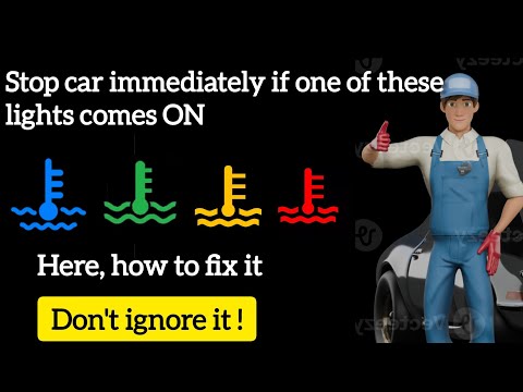 How to fix coolant temperature warning light comes ON, on dashboard#carmaintenance