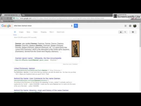 Searching the meaning of peoples names.
