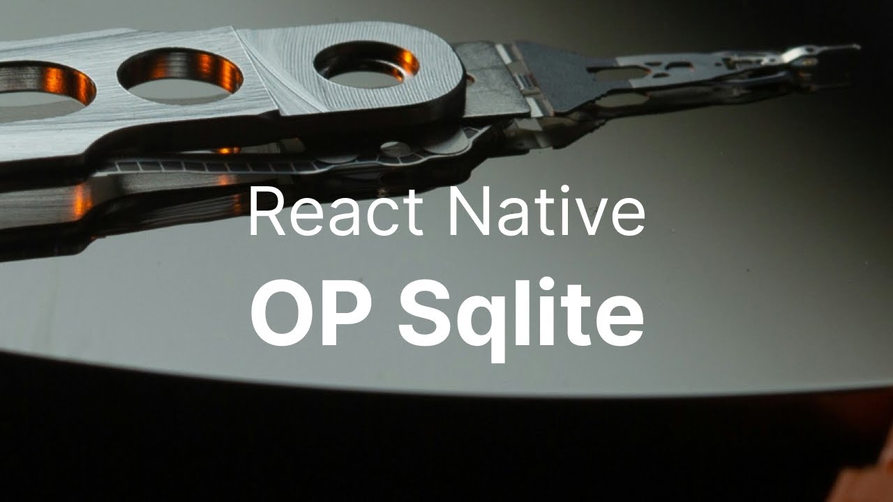 Sqlite on React Native with op-sqlite