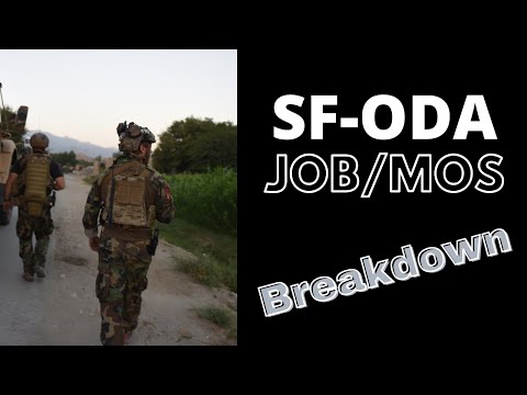 SF-ODA Job Military Occupational Specialty Breakdown | Former Green Beret