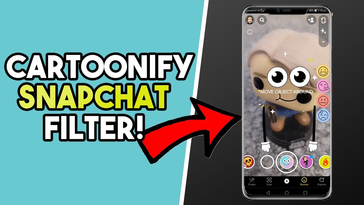 How To Get The Cartoonify Filter On Snapchat!