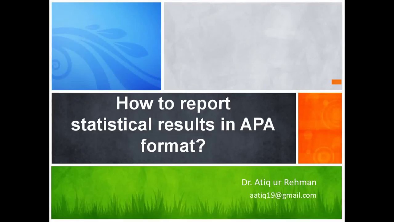 Academic writing: How to report statistical results in text?