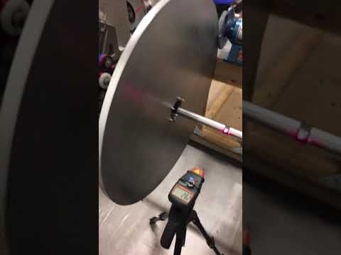 Nikola Tesla’s Dynamic Balancing Machine - 31kg Aluminium 800mm / 31.5” Rotor