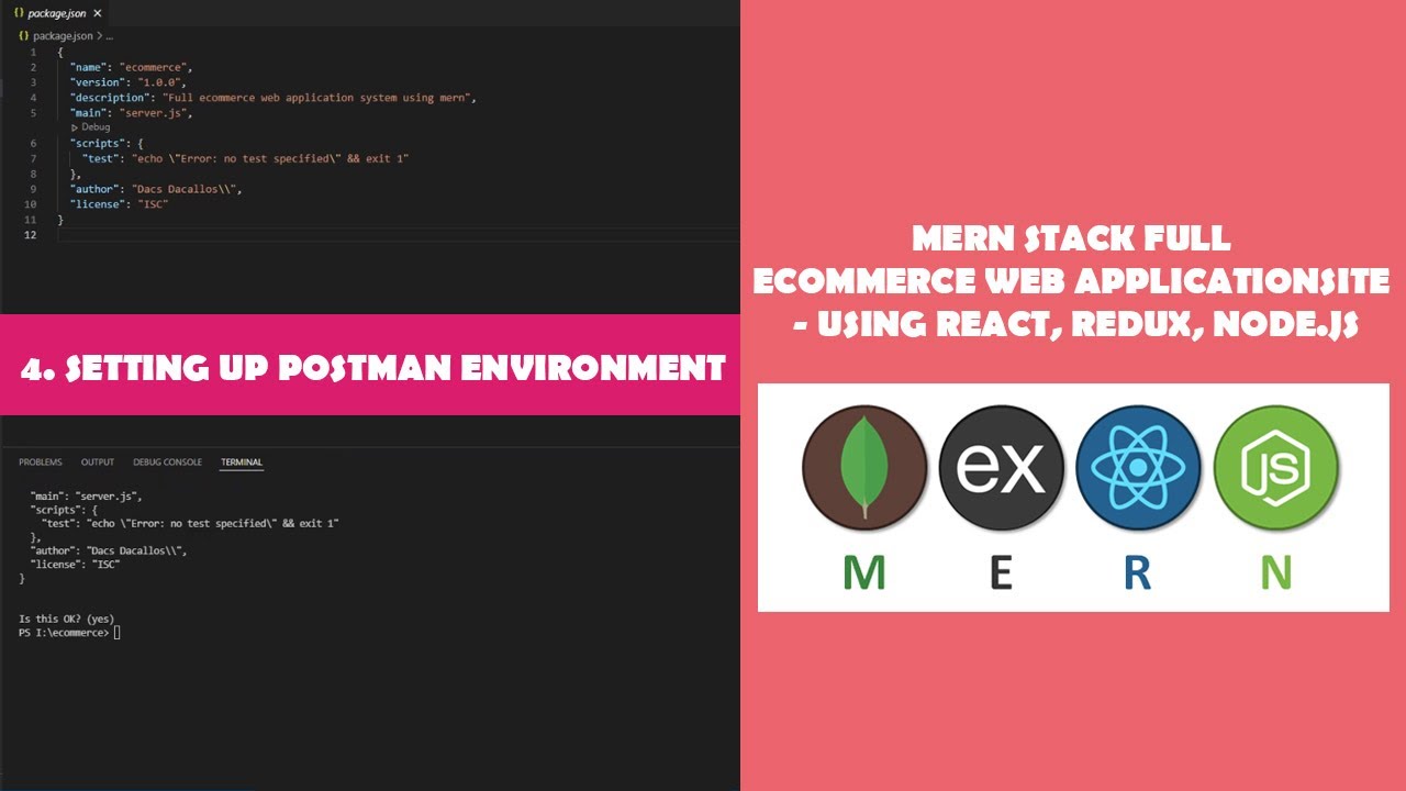 Setting Up Postman Environment | MERN Stack Full Ecommerce Site - Using React, Redux, Node.js