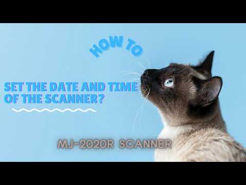 How to set the date and time of the scanner?