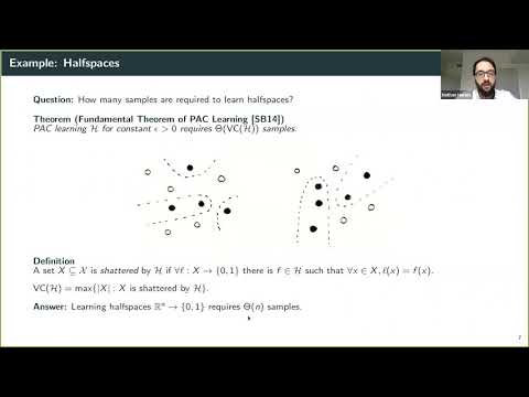 A&C Seminar: Nathan Harms - VC Dimension and Distribution-Free Sample-Based Testing