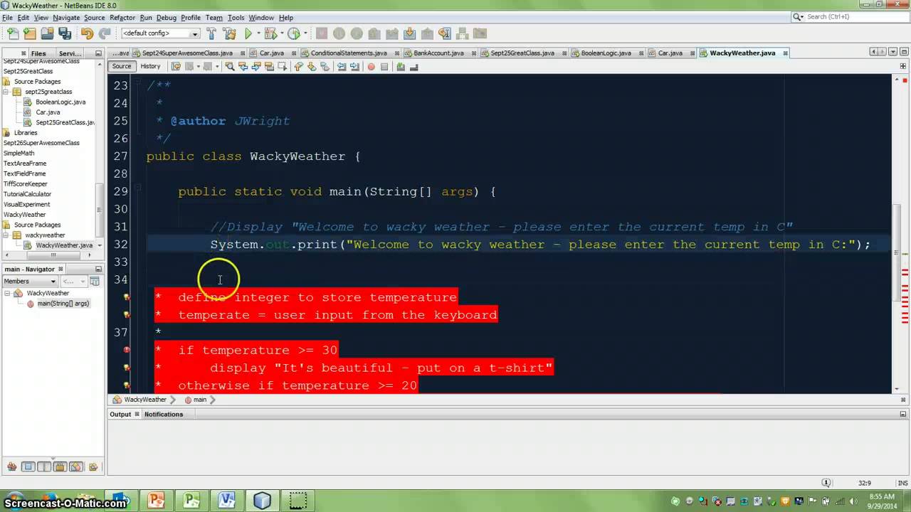 Week 4 - Converting pseudocode to Java - part 2