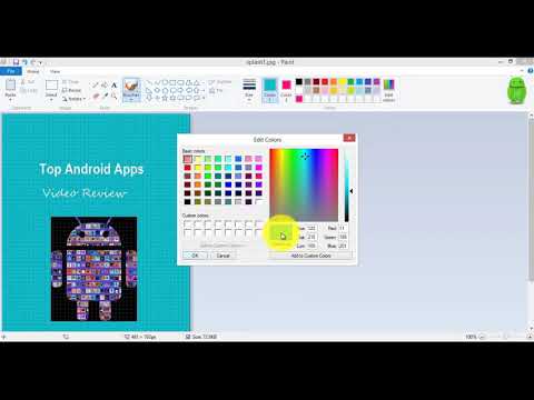 Copy hex color code from paint image
