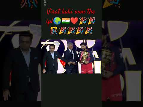 finally rcb won the ipl 2025 # r #ipl #cricketlover #rcb #vitatkohli #whatsappstatus #trendingreels