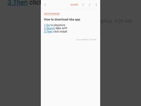 How to download NBA App