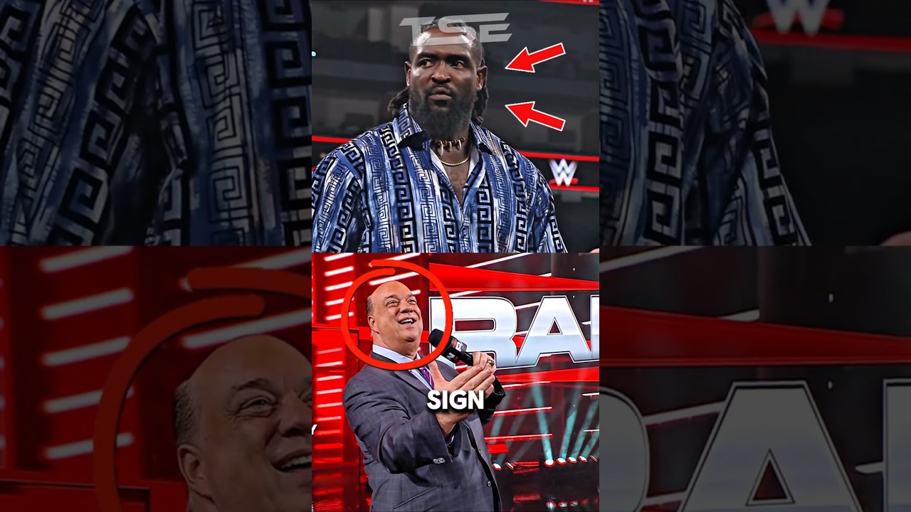 Hidden Sign On Raw Oba Femi Is Losing To Brock Lesnar At WrestleMania 😨 #wwe