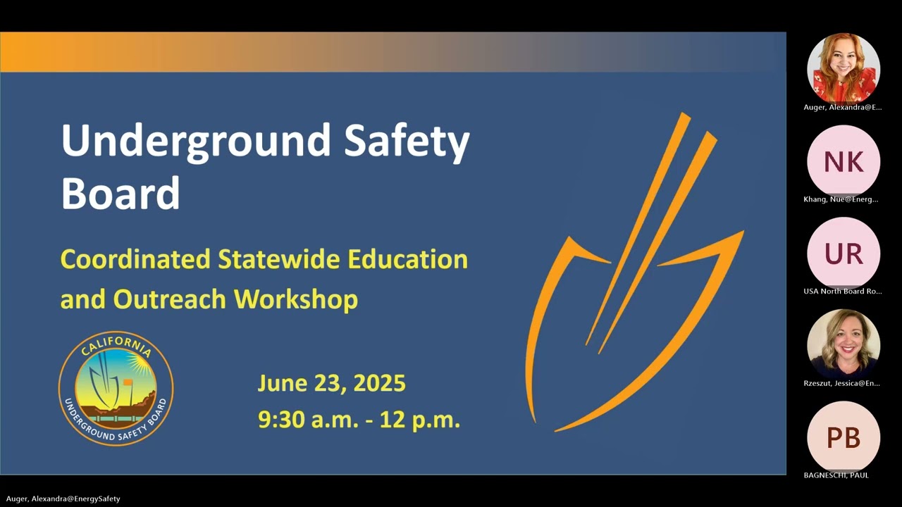 Underground Safety Board Workshop - 6/23/25