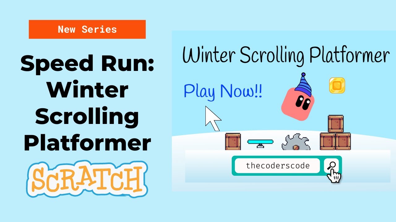 Speed Run  - Winter Scrolling Platformer