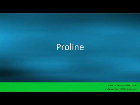 Pronunciation of the word(s) "Proline".