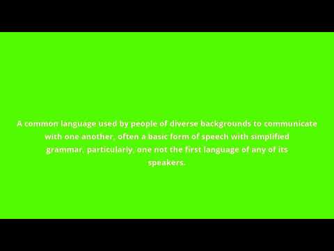 what is the meaning of lingua franca