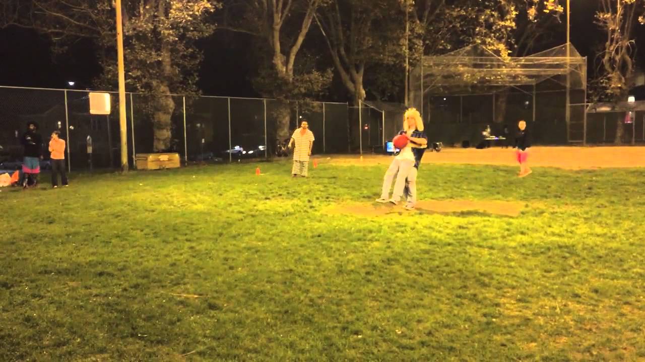 Wayne's World 1-Man Costume, Playing Kickball!
