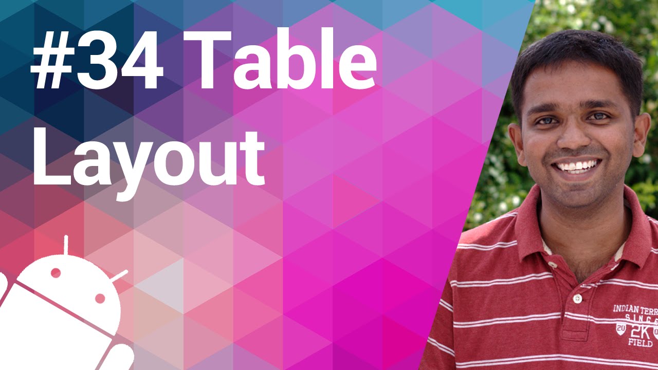 Android Tutorial 34 - Organizing Views in TableLayout