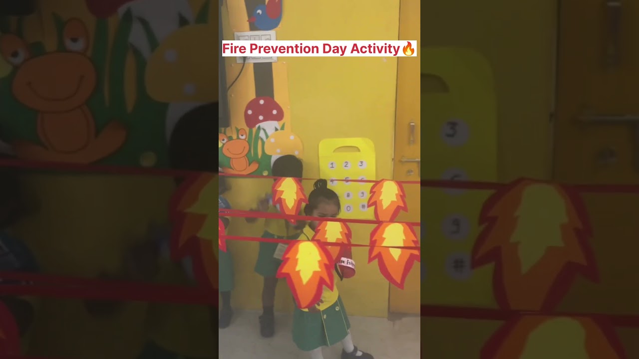 Fire Prevention Day Activity at Makoons Preschool Phaphamau Prayagraj, Fire Safety Awareness for Kid
