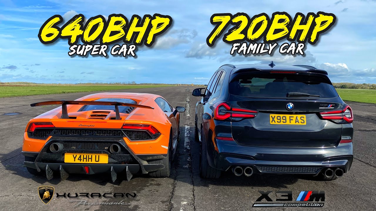 Lamborghini Huracan Performante Beats a Heavily Tuned BMW X3 M, but Not ...