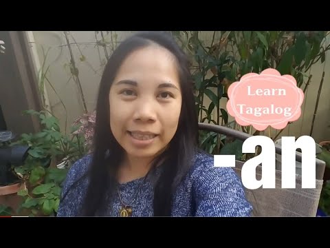 Learn Tagalog| Affixes| Suffix -An