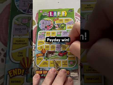 The game of life Florida lottery, scratch off ticket winner #scratchers #fun #lotterywins