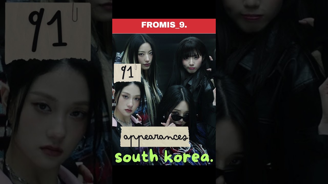 fromis_9 songs,  streams and appearances on the south korea spotify chart