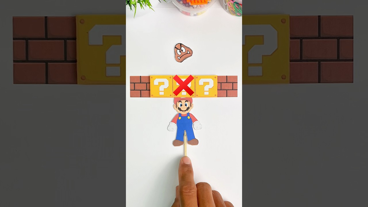The Super Mario Bros Game Papercraft #supermariobros #mario #paperpuzzlegame #papercraft