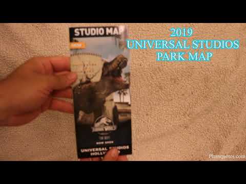2019 Universal Studios Theme Park Map