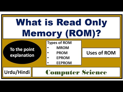 What is Read Only Memory(ROM)? Types of ROM MROM PROM EPROM EEPROM-Uses of ROM