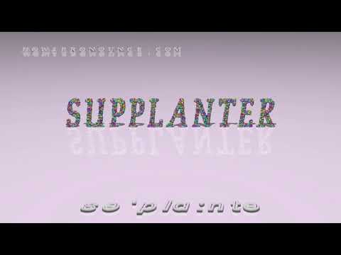 supplanter - pronunciation