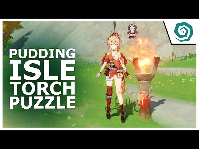 Genshin Impact Pudding Isle Pyro torch and Electro monument puzzle guide