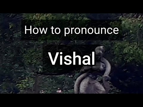 How to Pronounce Vishal