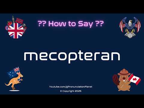 π¦ π How to Pronounce mecopteran? (CORRECTLY) | Pronunciation Planet