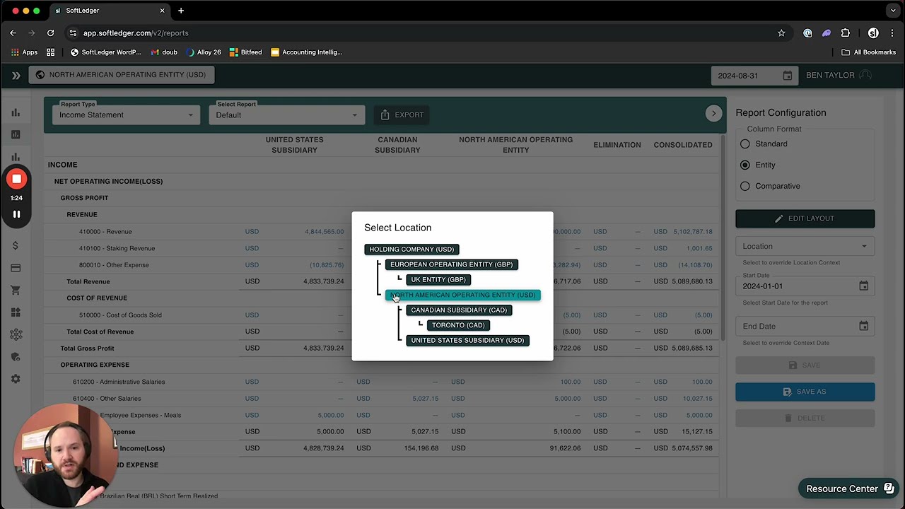 SoftLedger Multi Entity Overview 📊