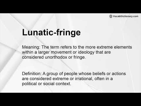 Lunatic-fringe Meaning