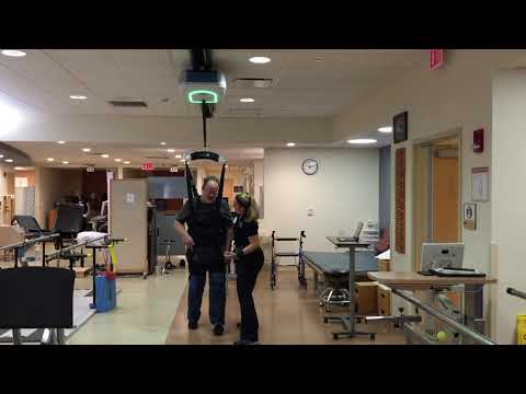 Outpatient physical therapy with SafeGait 360 Balance and Mobility Trainer
