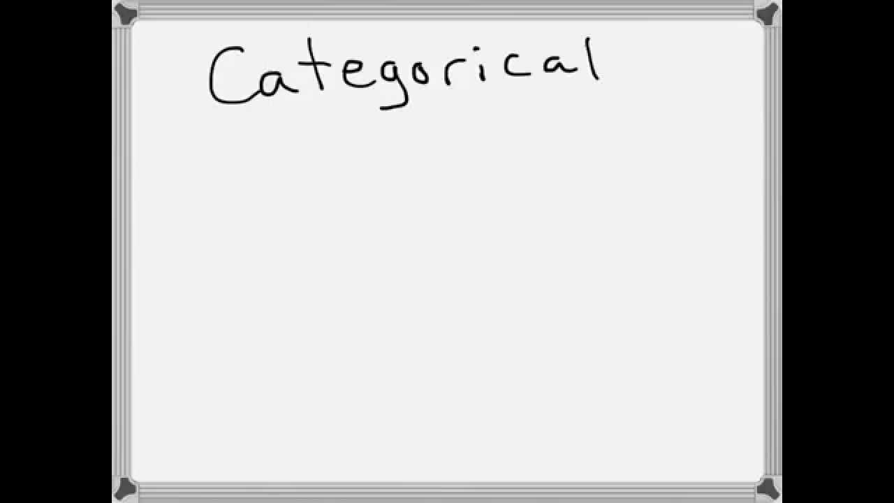 Describing Data 1- Categorical vs Quantitative Variables