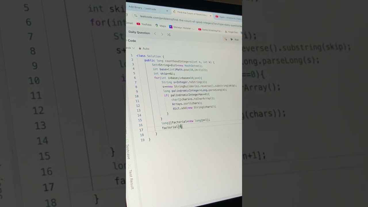 Day 123 of my Java Journey!#java #problemsolving #coding #leetcode #200daysofcode  #programming